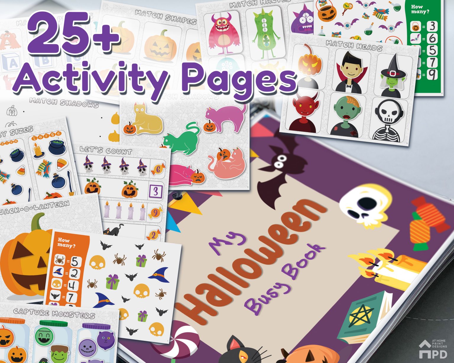 Printable Halloween Busy Book - Instant PDF Download - Mecapre Blogs